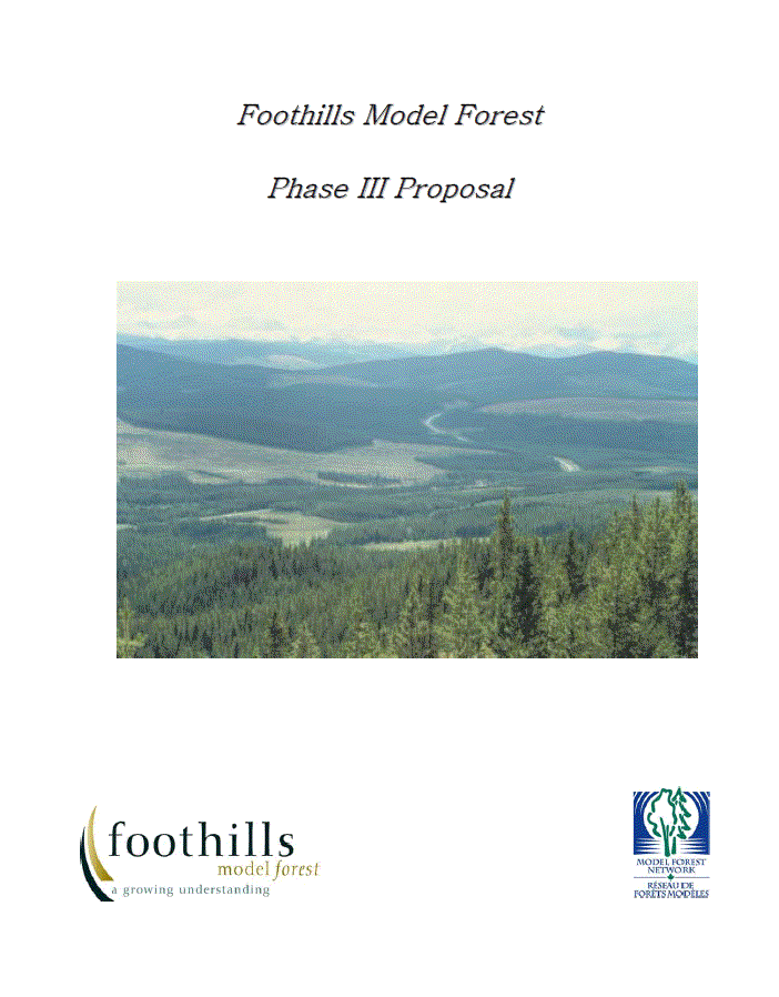 "Beyond the Boundaries" Foothills Model Forest Phase III Proposal - fRI ...