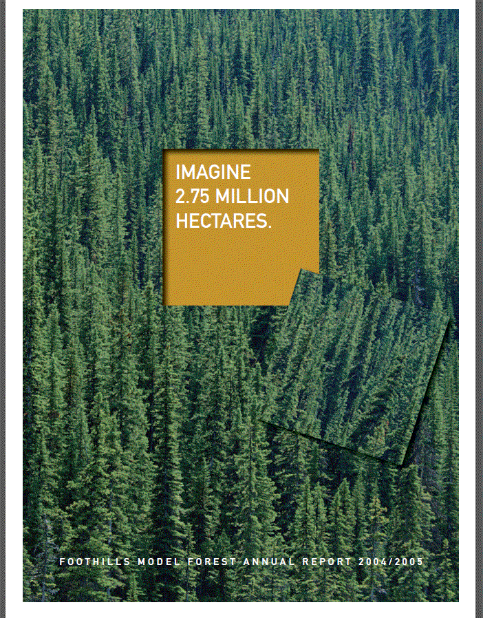 Foothills Model Forest 2004–2005 Annual Report: Imagine 2.75 Million ...
