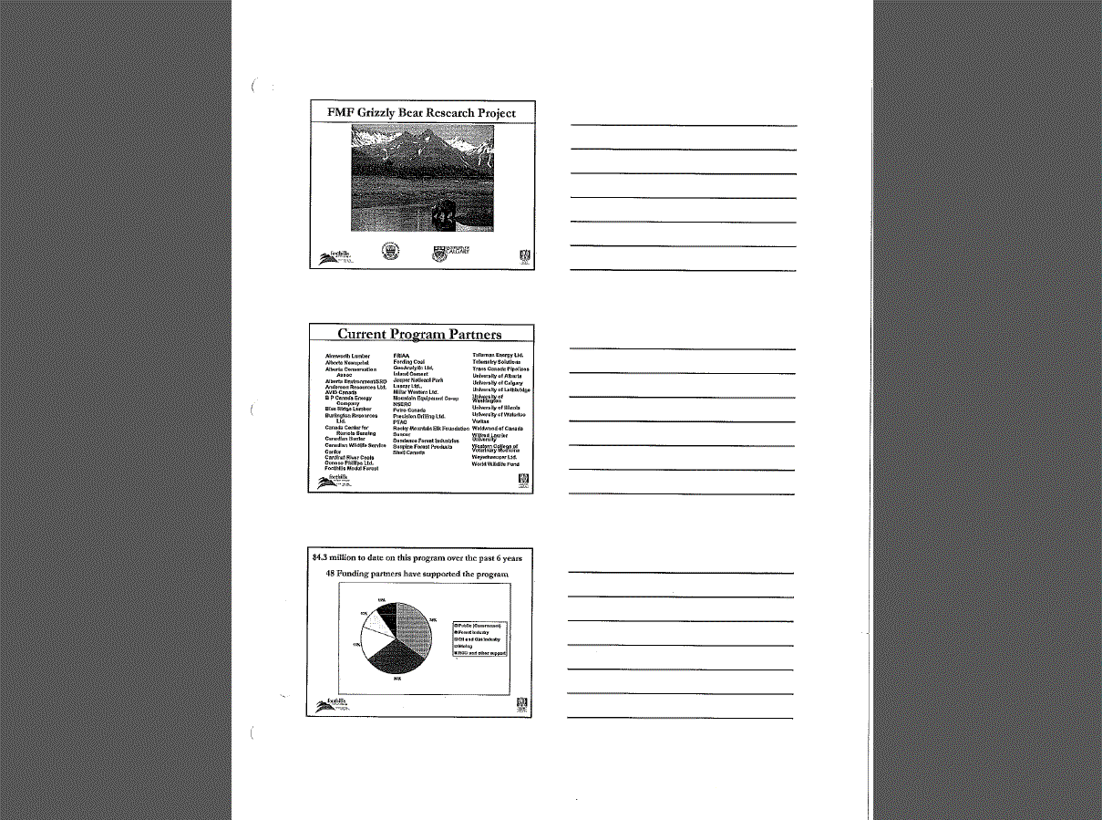 FMF Grizzly Bear Research Project - fRI Research