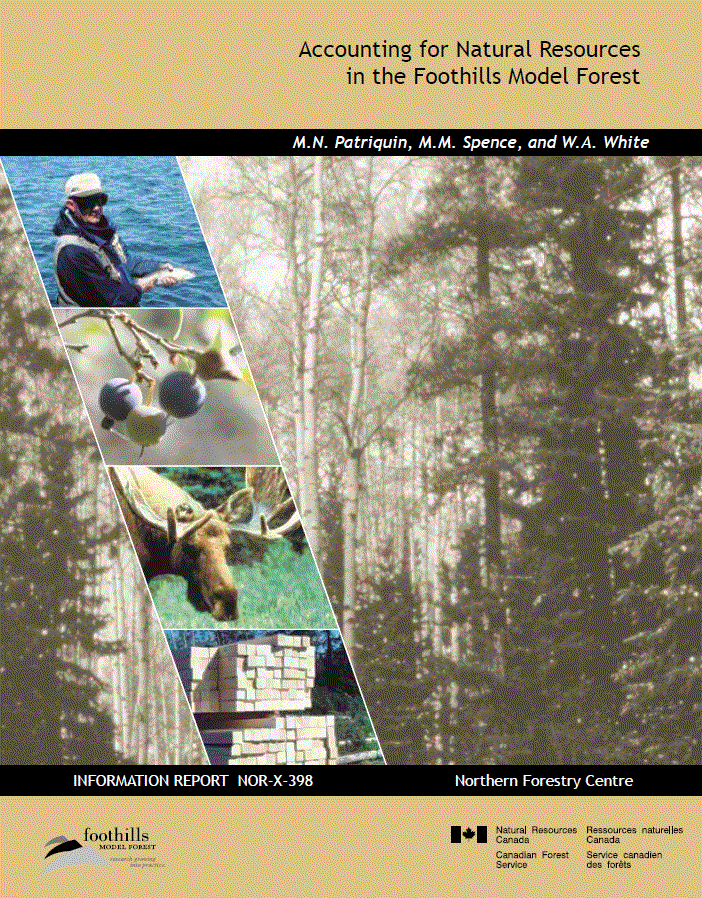 Accounting for natural resources in the Foothills Model Forest - fRI ...