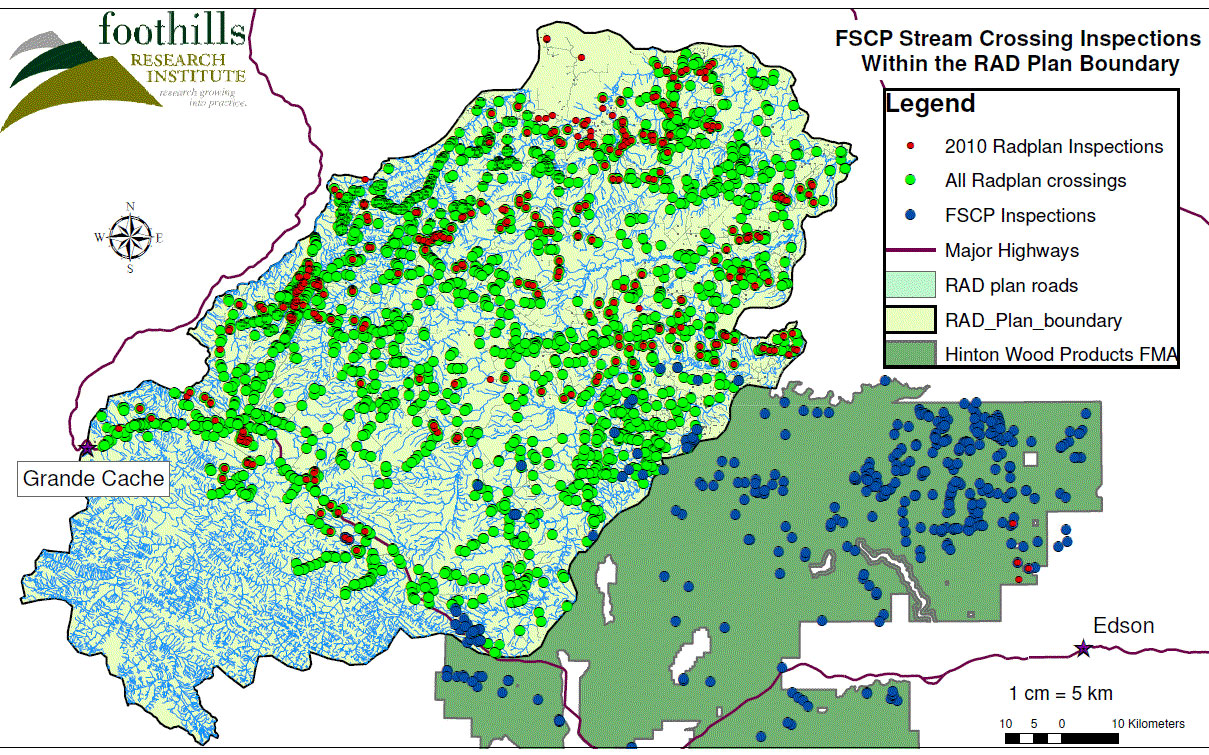 FSCP Stream crossing inspections within the RAD Plan boundary - fRI ...